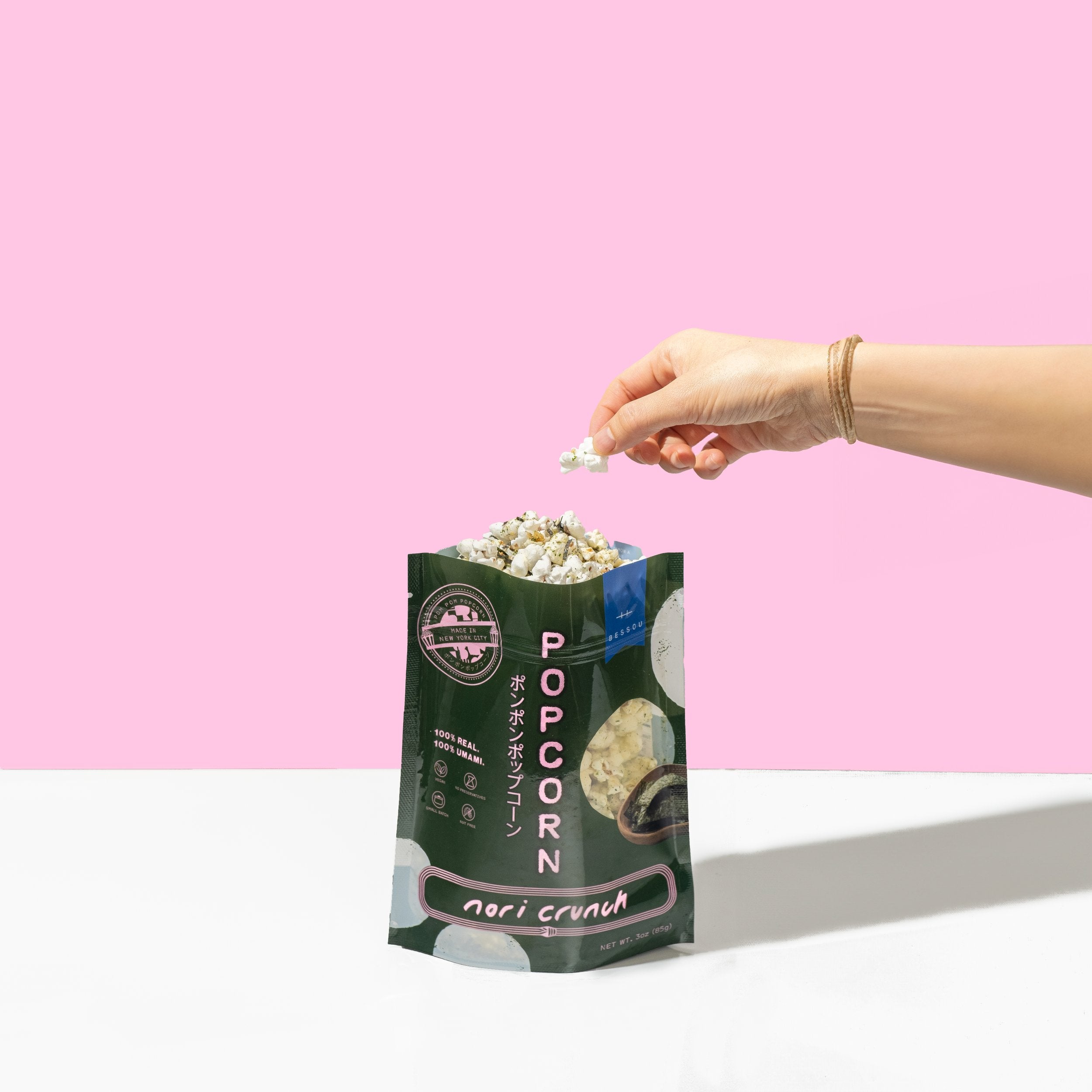 Bessou Nori Crunch (3-Pack) | Handcrafted Savory Japanese Popcorn