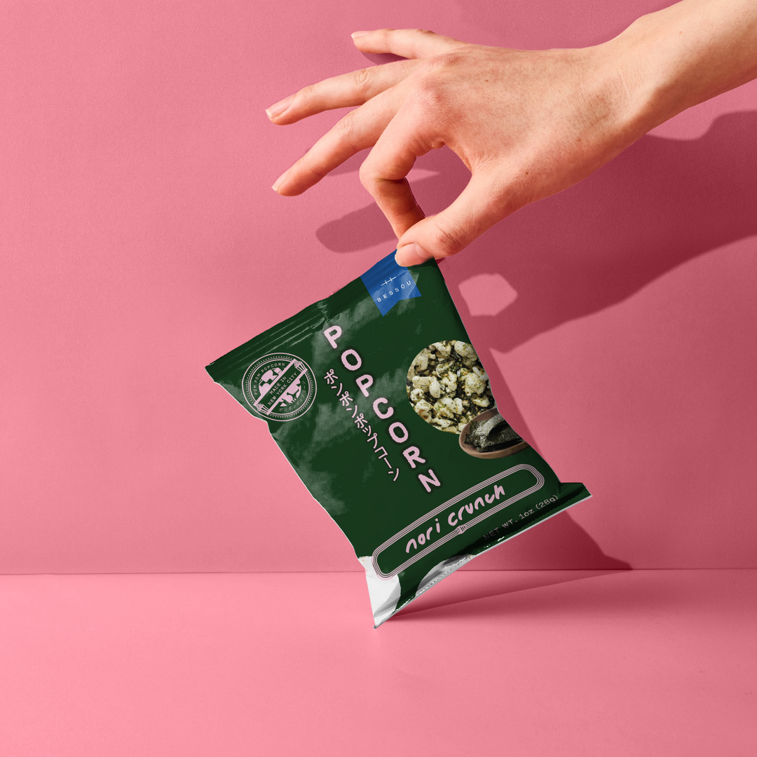Bessou Nori Crunch (3-Pack) | Handcrafted Savory Japanese Popcorn
